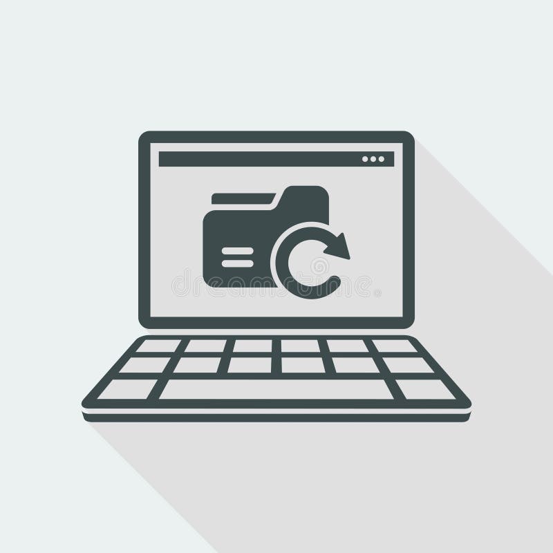 Updates Folder - Flat Minimal Icon Stock Vector - Illustration of ...