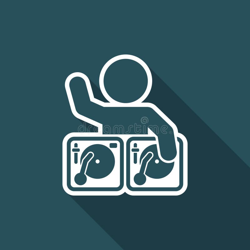 Vector Illustration of Dj Icon Stock Vector - Illustration of icon ...