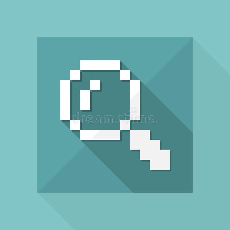 Vector Illustration of Pixel Computer Icon Stock Vector - Illustration ...