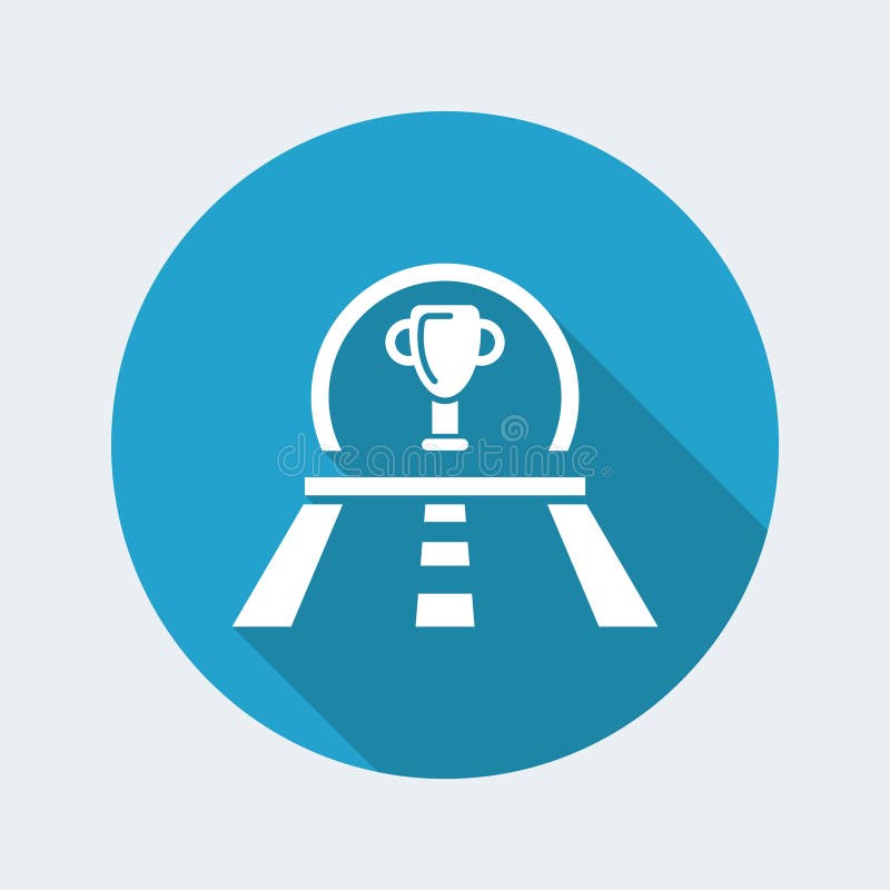 Vector Illustration of Race Win Single Isolated Icon Stock Vector ...