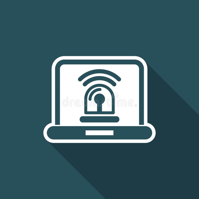 Vector Illustration of Single Isolated Alarm Pc Icon Stock Vector ...