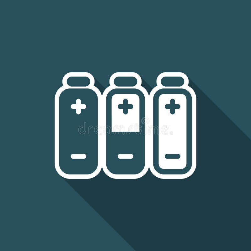 Vector Illustration of Single Isolated Battery Icon Stock Vector ...