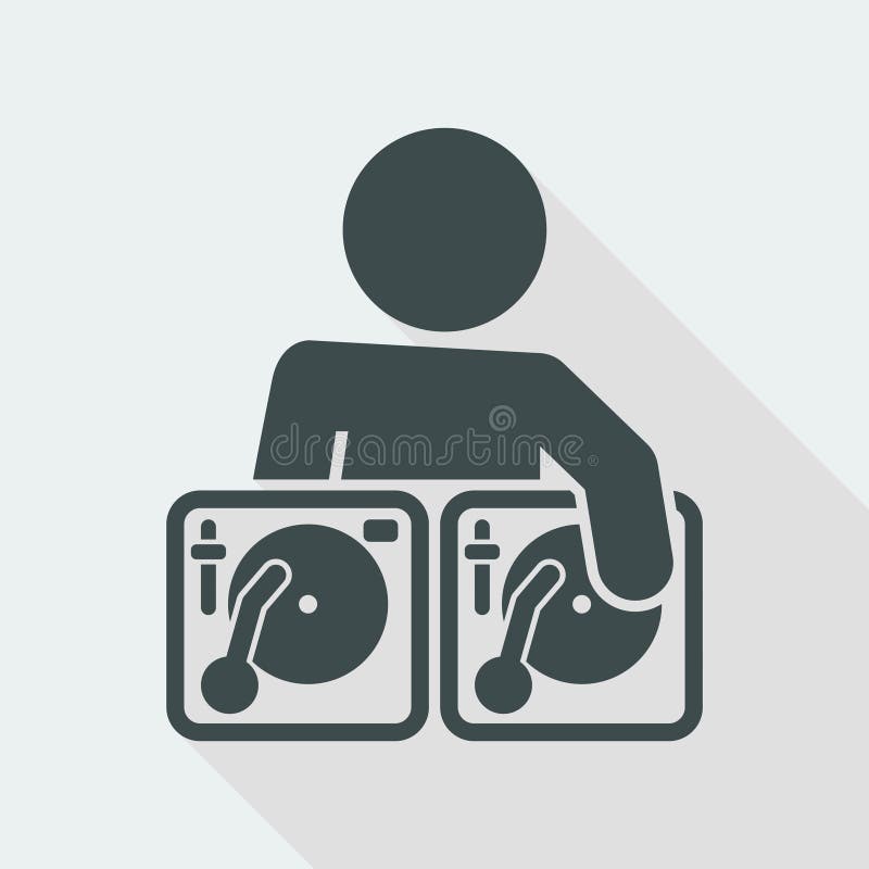 Vector Illustration of Single Isolated Dj Icon Stock Vector ...
