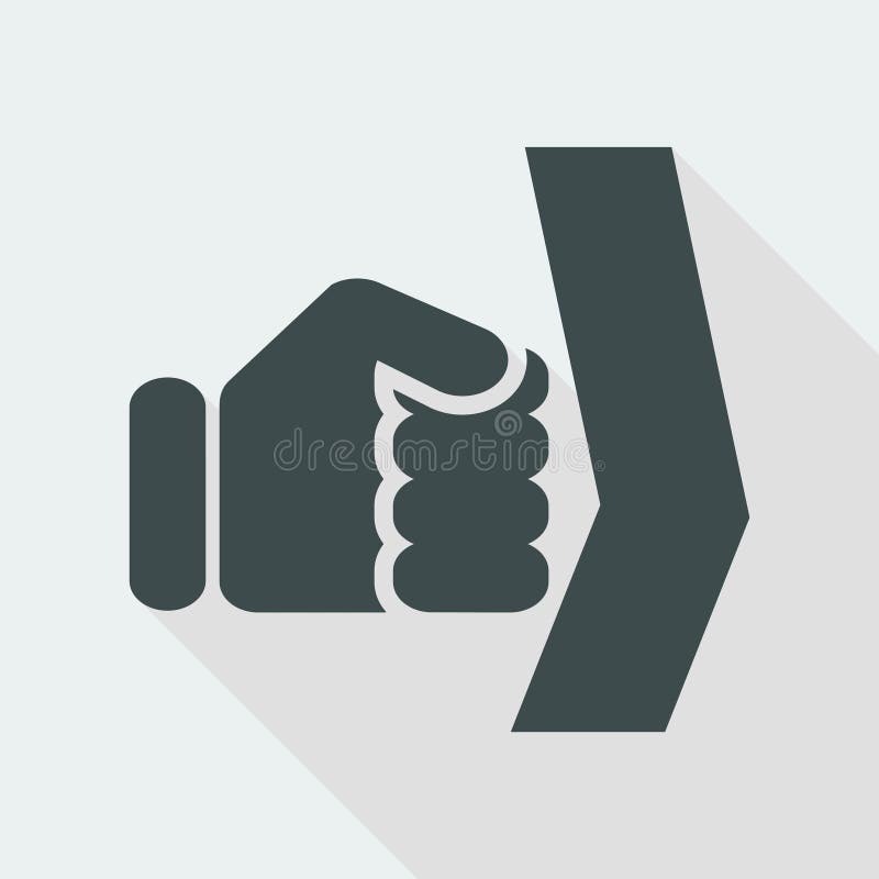 Vector Illustration of Single Isolated Fist Icon Stock Vector ...