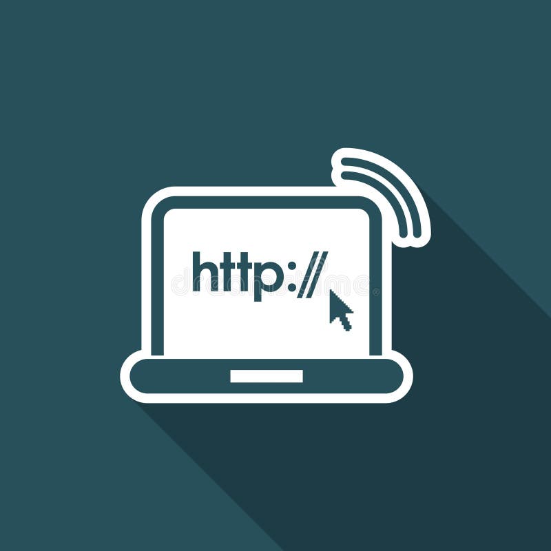 Vector Illustration of Single Isolated Http Icon Stock Vector ...