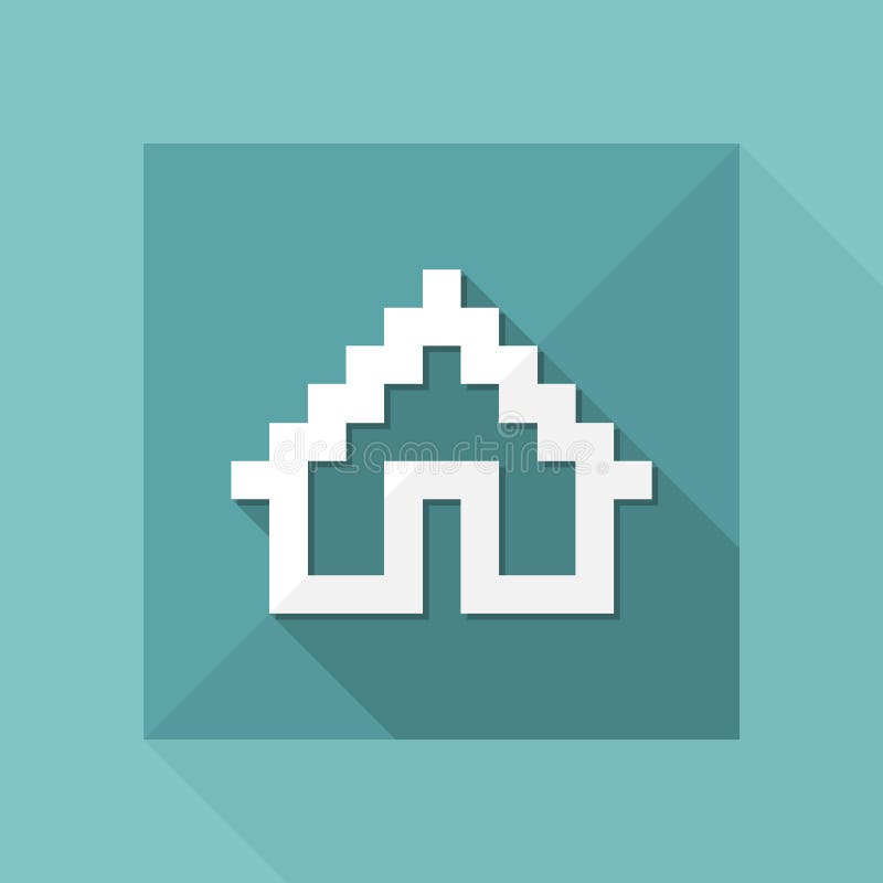 Vector Illustration of Single Isolated Pixel Pc Icon Stock Vector ...