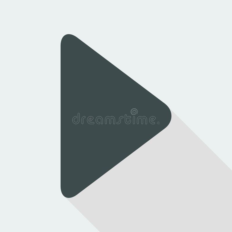 Vector Illustration of Single Isolated Play Icon Stock Vector ...