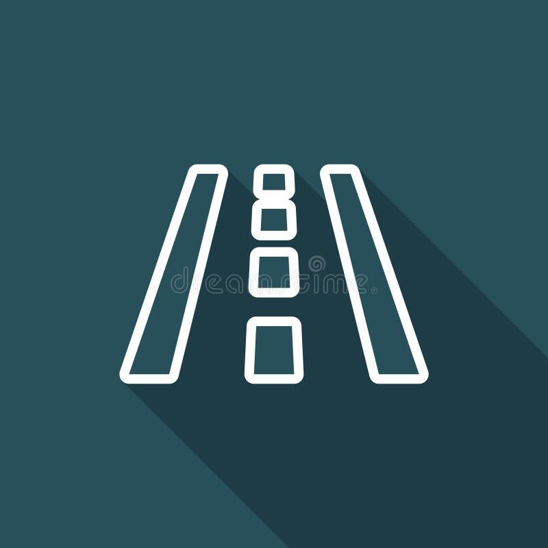 Sea road icon stock vector. Illustration of distance - 96395949