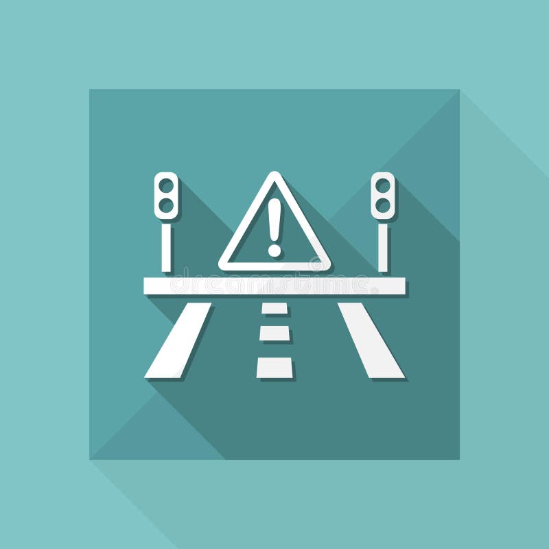 Vector Illustration of Single Isolated Road Danger Icon Stock Vector ...