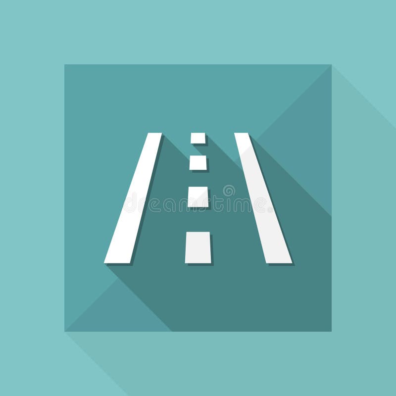 Sea road icon stock vector. Illustration of distance - 96395949