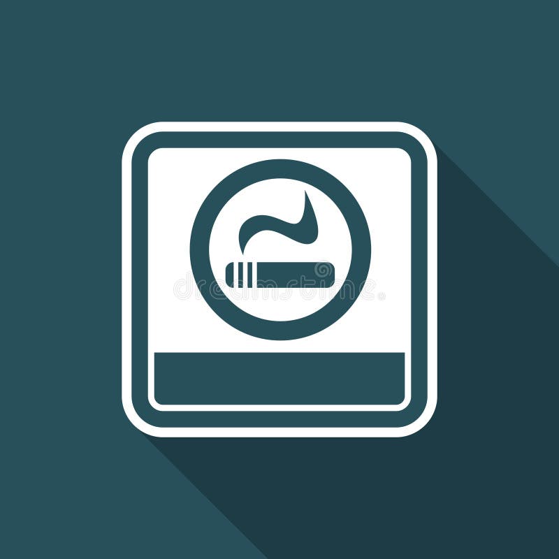 Vector Illustration of Single Isolated Smoke Area Icon Stock Vector ...