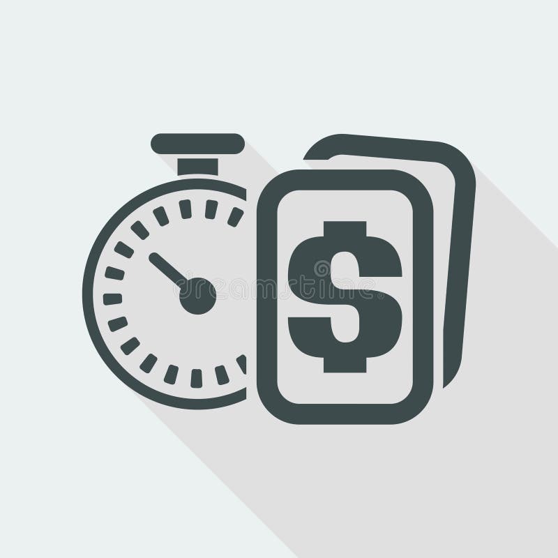 Calculate Chronometer Cost Gain Icon Illustration Isolated Measure ...
