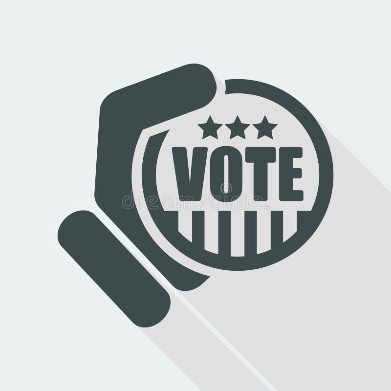 Vote icon stock vector. Illustration of check, elect - 117818979