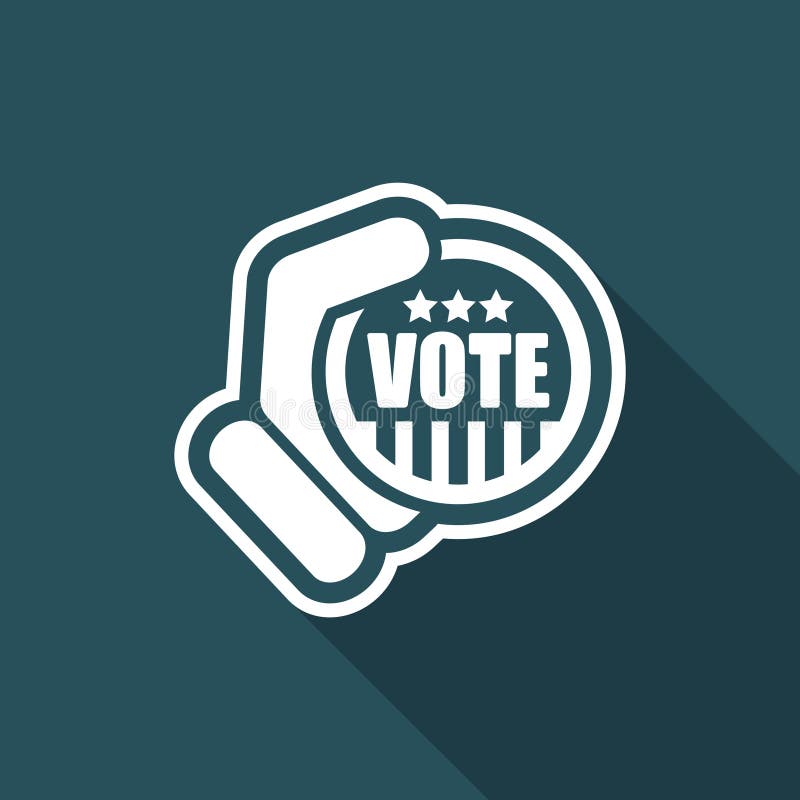 Vote icon stock vector. Illustration of flag, government - 118520477