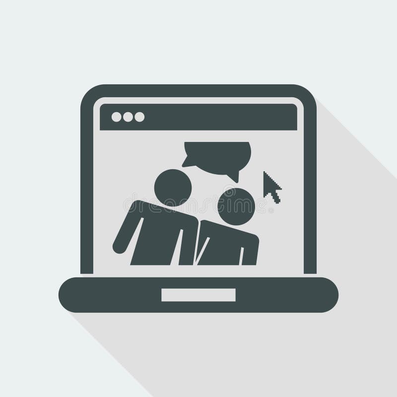 Web chat icon stock vector. Illustration of communication - 117817788