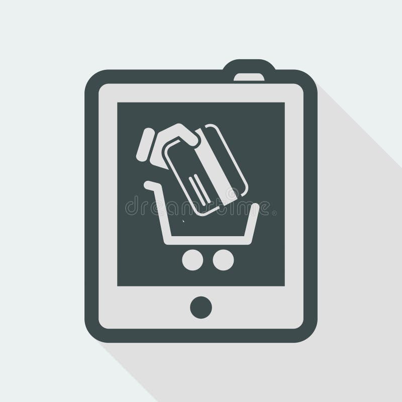 Web shopping icon stock vector. Illustration of merchandise - 117821103