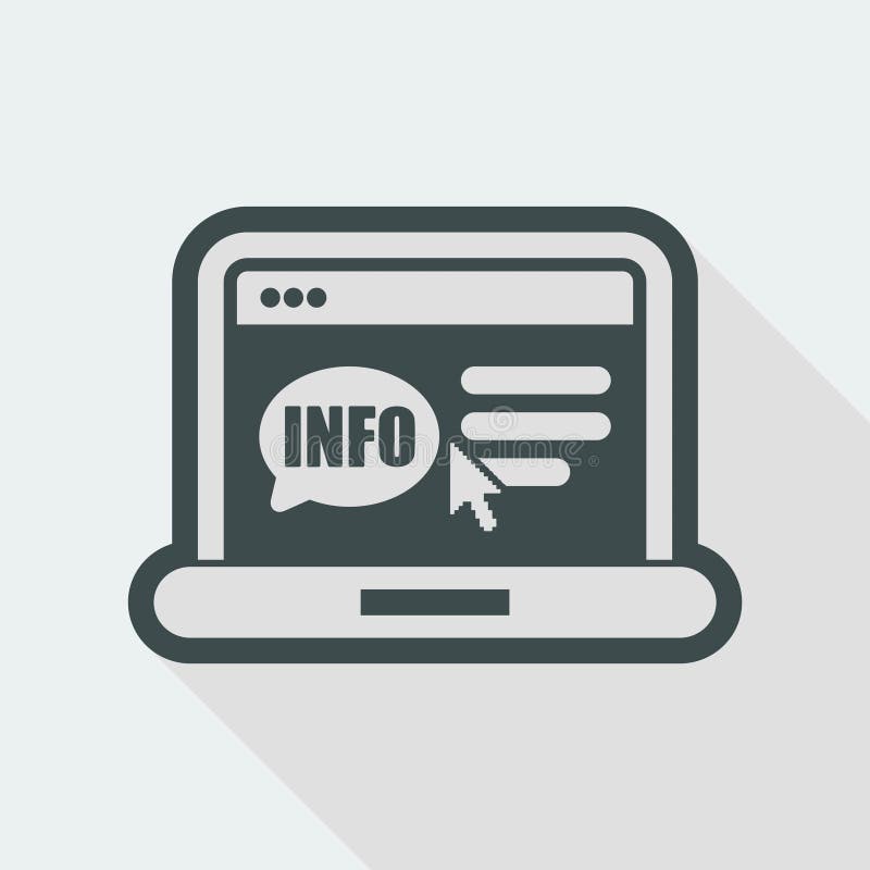 Website info icon stock vector. Illustration of pointer - 117820738