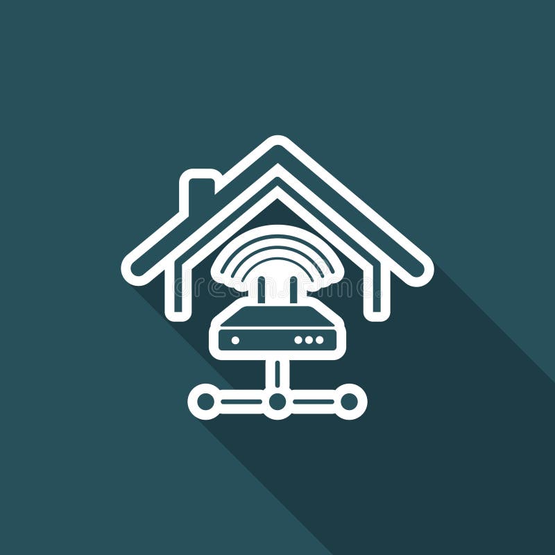 Wi-fi Network Router - Vector Web Icon Stock Vector - Illustration of ...