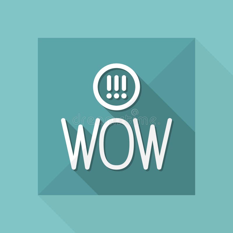 Wow Exclamation - Vector Icon for Computer Website or Application Stock ...