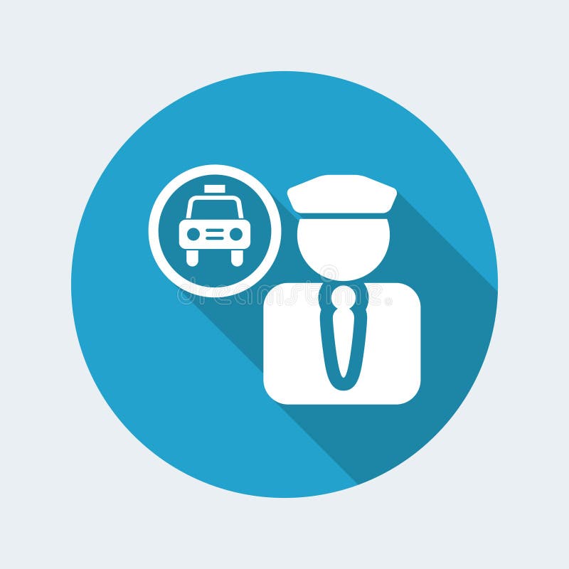 Vector Illustration of Single Isolated Driver Icon Stock Vector ...