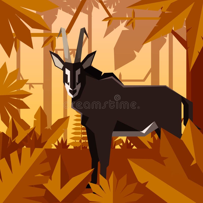 Sable Antelope Stock Illustrations – 337 Sable Antelope Stock ...