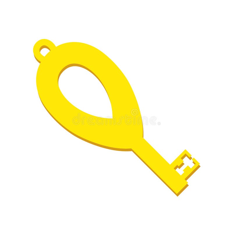 Flat Key Icon. Vector Illustration. Creative Pictogram Stock Vector ...