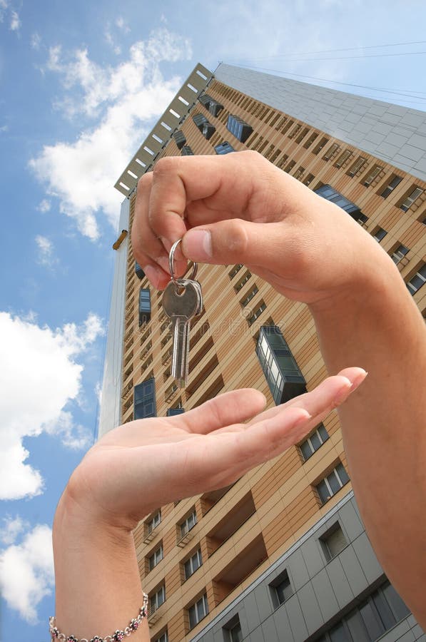 Flat keys stock image. Image of residential, mansion, mortgage - 7313937