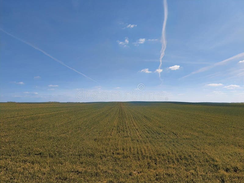 Flat land Vojvodina stock image. Image of serbiavojvodina - 304854677