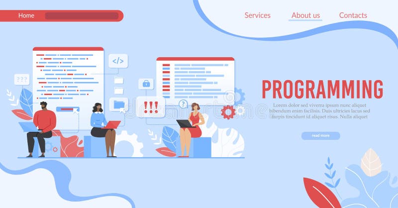 Landing Page Offer Program for Internet Business Stock Vector ...