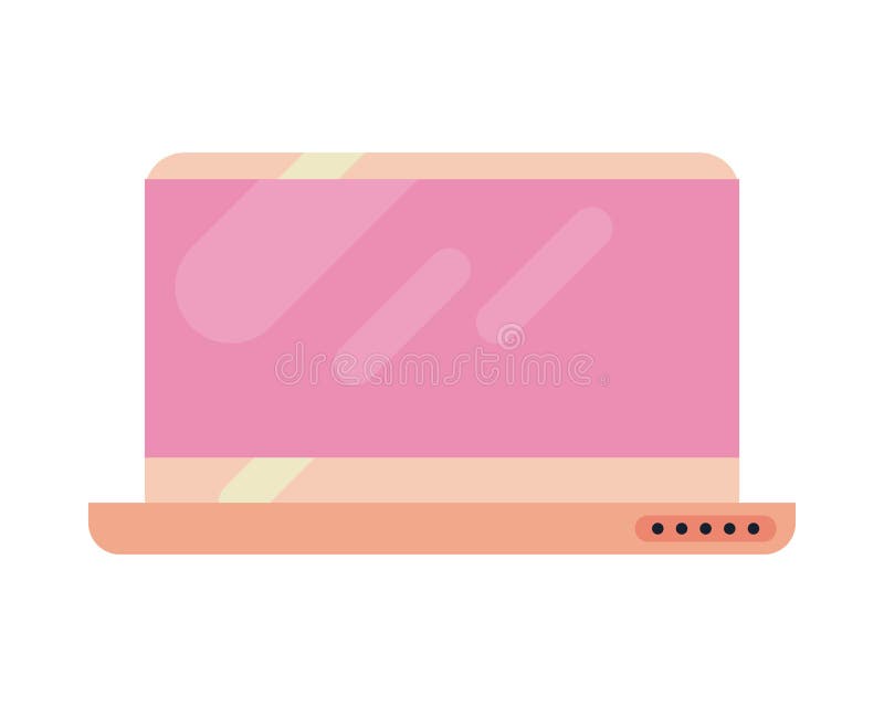 Flat laptop design stock vector. Illustration of personal - 273085673