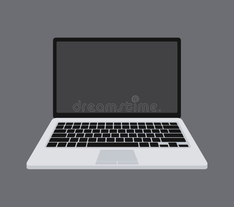 3D Illustration. Opened Padlock on a Laptop Computer Stock Illustration ...