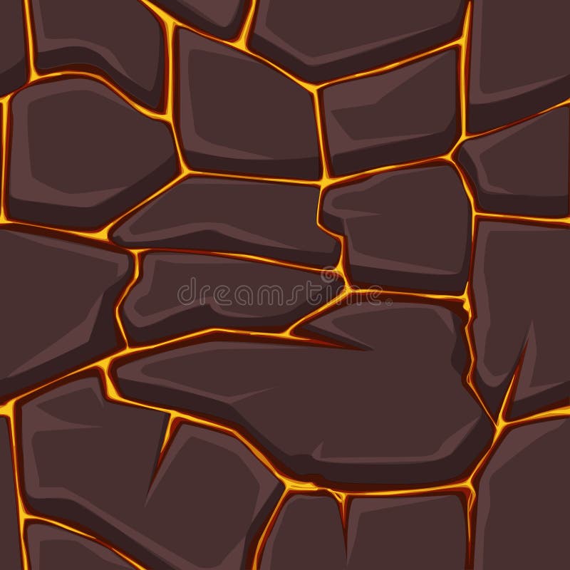 Flat Lava or Fire Texture Stone Pattern for Wallpaper. Stock Vector ...