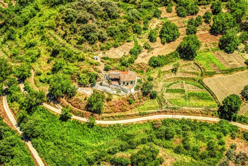 Flat Lay, Aerial Top View of a Landscape Stock Image - Image of ...