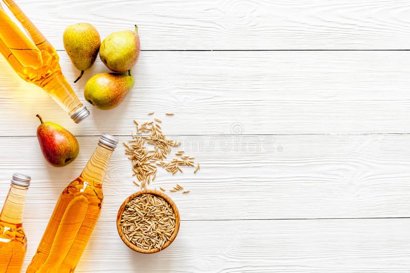 Flat Lay of Beer Bottles Top View Copy Space Stock Photo - Image of ...