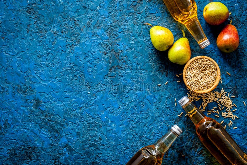 Flat Lay of Beer Bottles Top View Copy Space Stock Photo - Image of ...