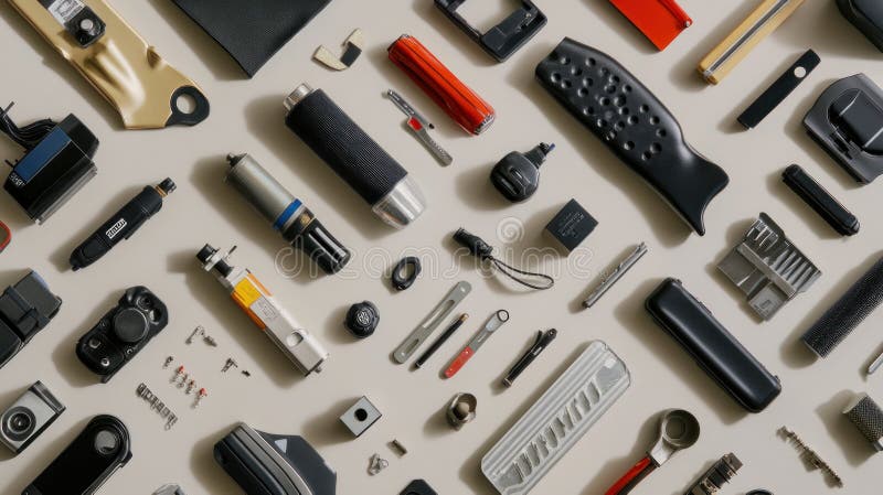 Car Repair Kit View, on Neutral Background. Stock Illustration ...