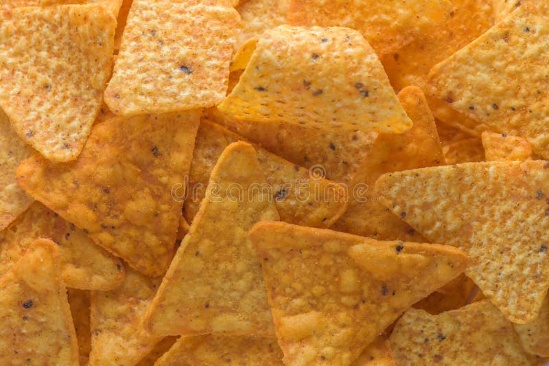 Full Frame Deep Fried Mexican Corn Tortilla Chips Background Banner ...