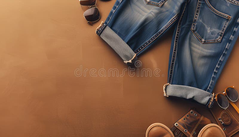 Flat Lay Composition with Garment Accessories and Cutting Details for ...