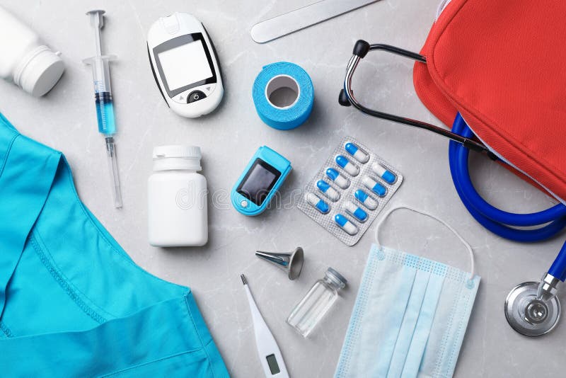 2,018 Medical Flat Lay Grey Background Stock Photos - Free & Royalty ...