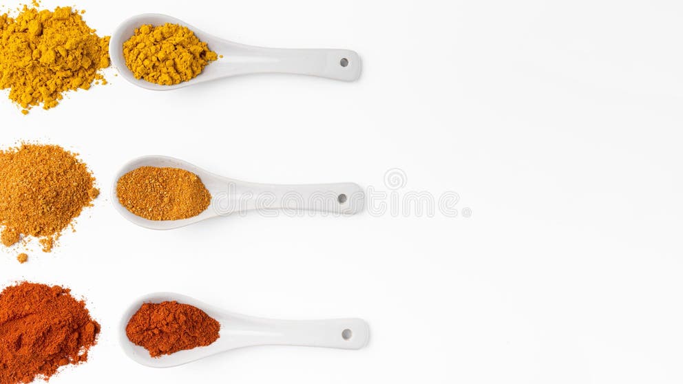 Flat Lay Condiments Frame with Copy-space Photo Stock Image - Image of ...