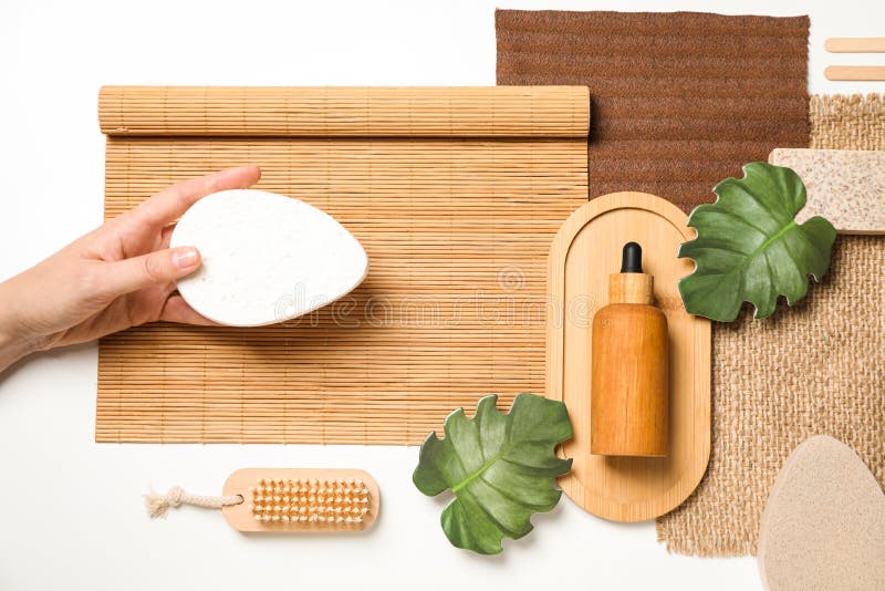 Flat Lay of Creative Moodboard Composition, Top View Stock Photo ...