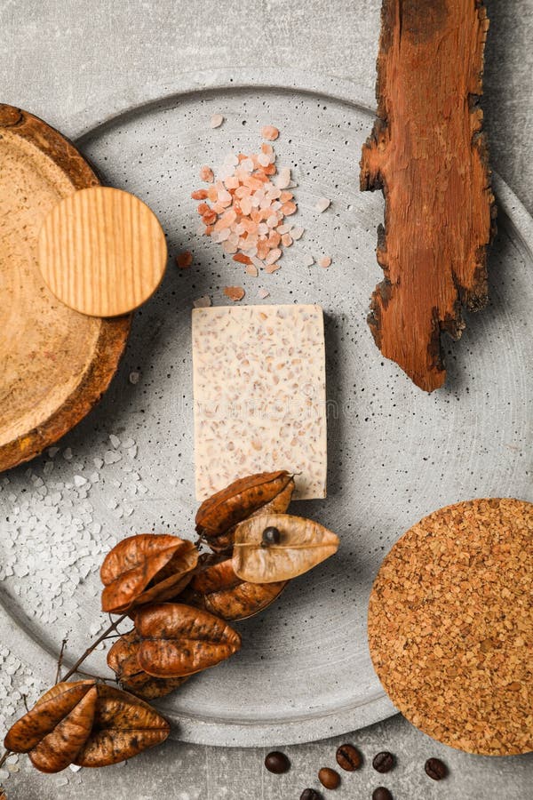 Flat Lay of Creative Moodboard Composition, Top View Stock Photo ...