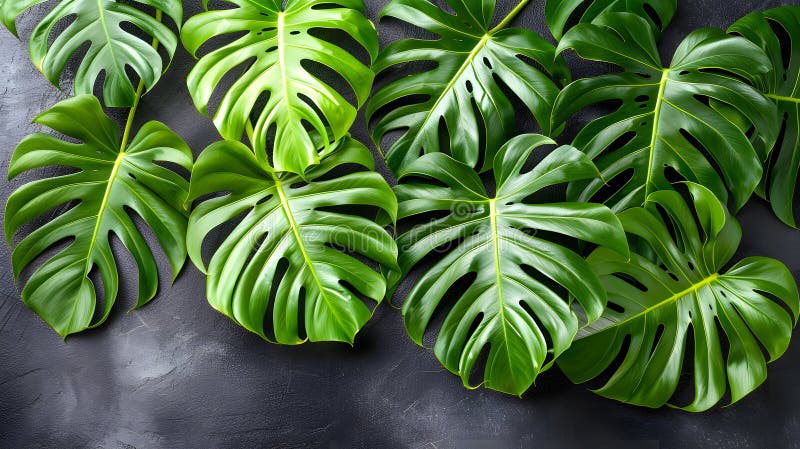 Flat Lay, Deep Nature Concept, Tropical Leaf Stock Photo - Image of ...