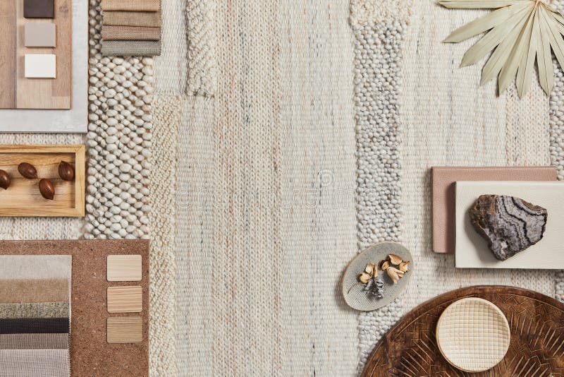 Flat Lay Design of Creative Architect Moodboard Composition with ...