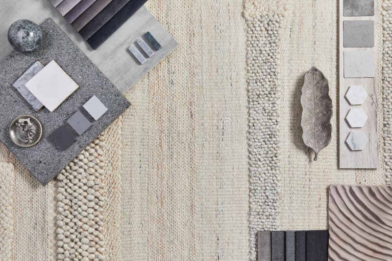 Flat Lay Design of Creative Architect Moodboard Composition with ...