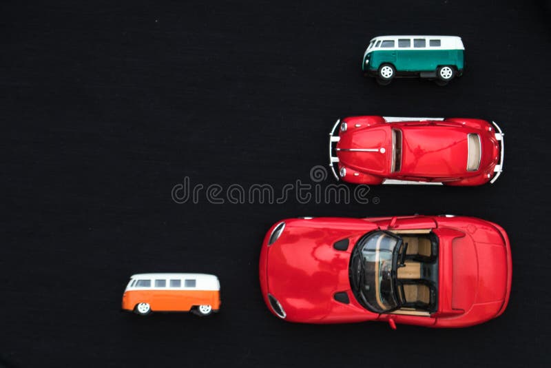 Flat Lay of Toy Cars in Various Colors Stock Image - Image of childhood ...