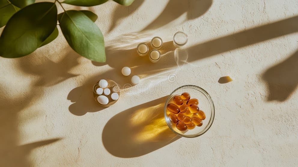 Flat Lay of Different Types of Pills for Cold and Flu, Including ...