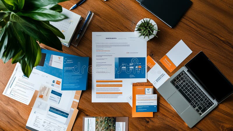 A Flat Lay of Digital Conference Materials, Including Brochures and ...