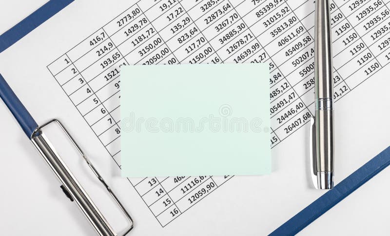 Flat Lay of Documents for Accounting Report of Cash Flow Stock Image ...