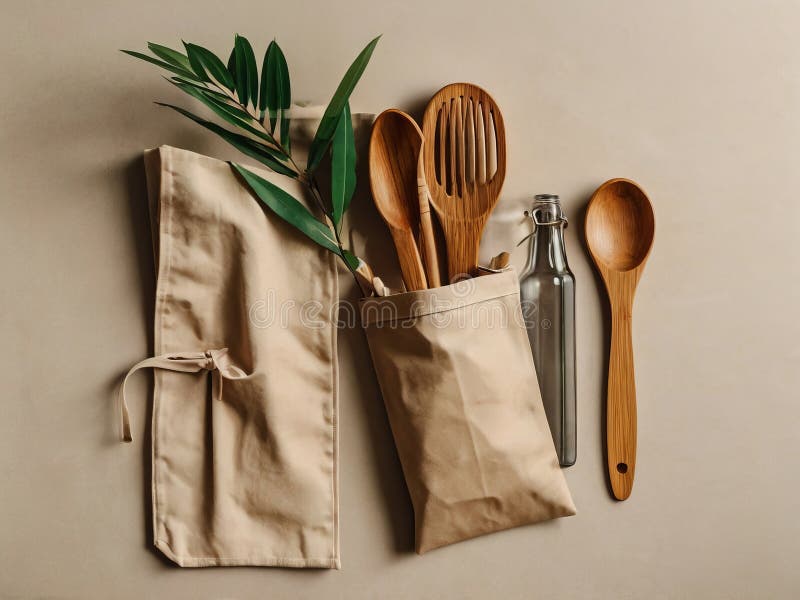 Flat Lay of Eco-Friendly Objects Stock Image - Image of simple, zero ...